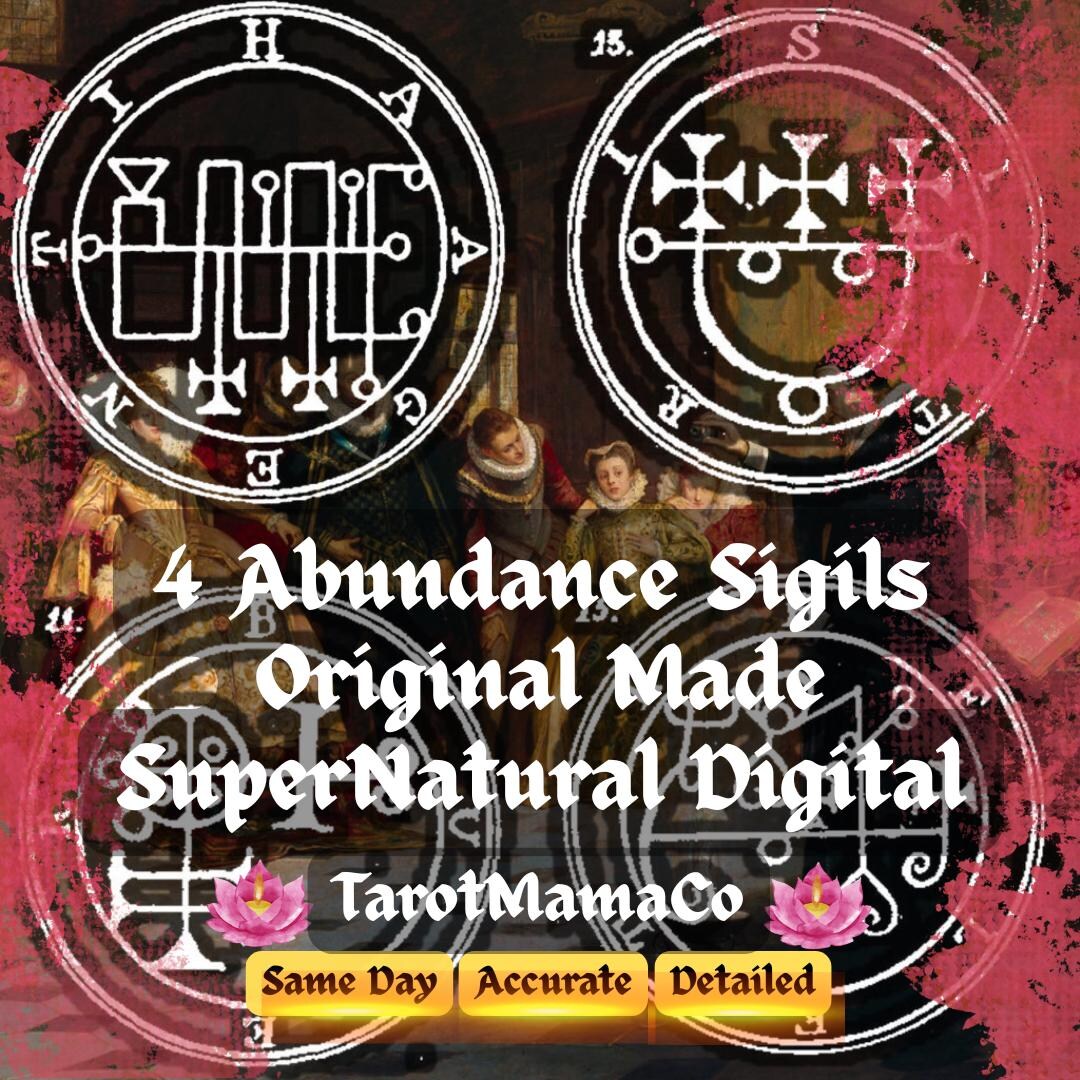 Abundance Sigil Set – 4 Original Handcrafted Digital Sigils - to ...