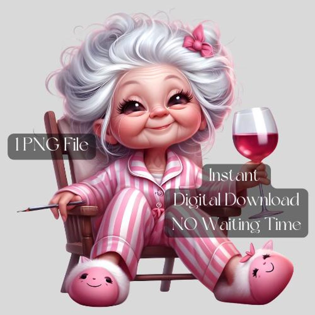 Grandma Cartoon PNG | Cute Grandma Clipart | Funny Comics | Shopping ...