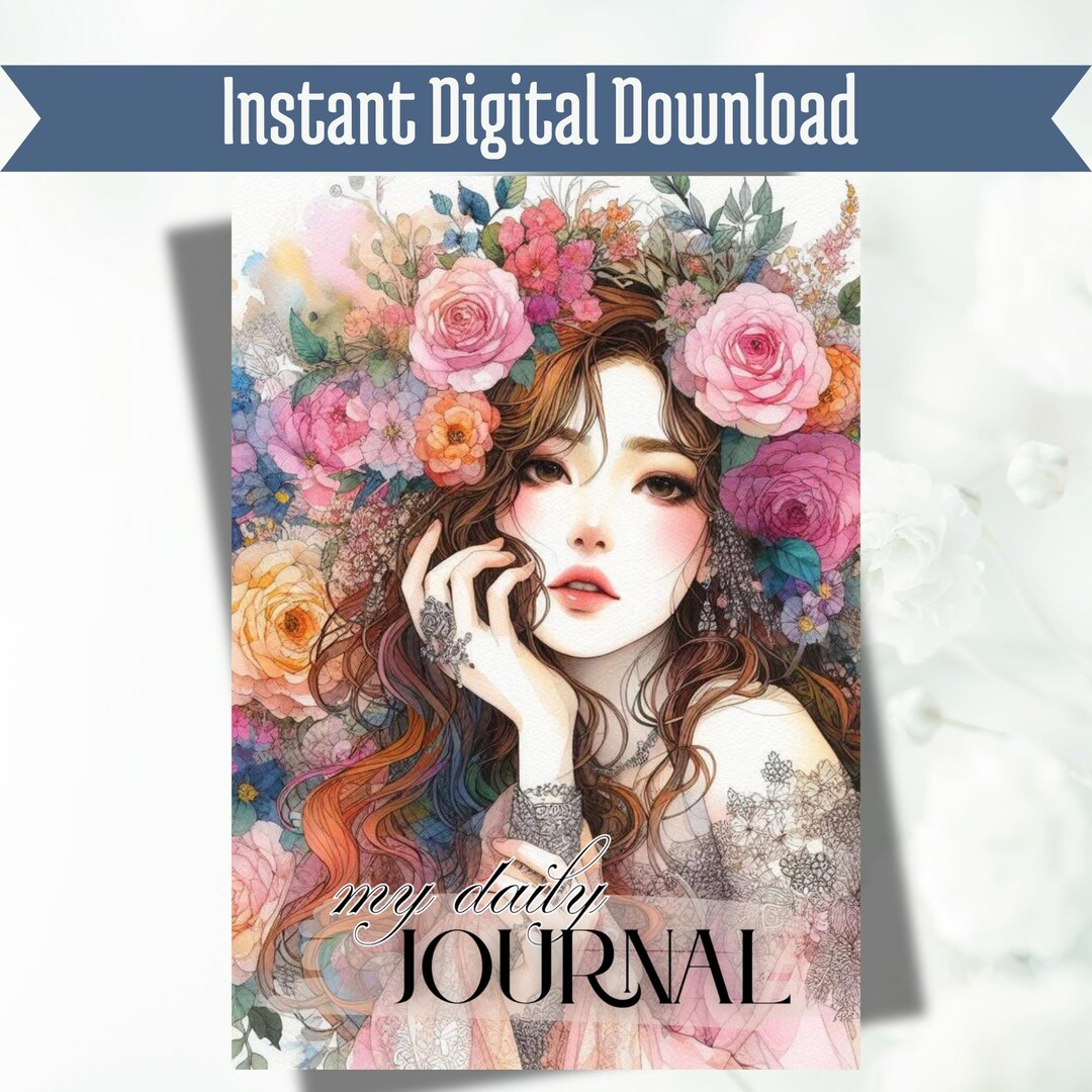 Canva Daily Journal Template | Cute Digital Journal Pages | Self Care ...