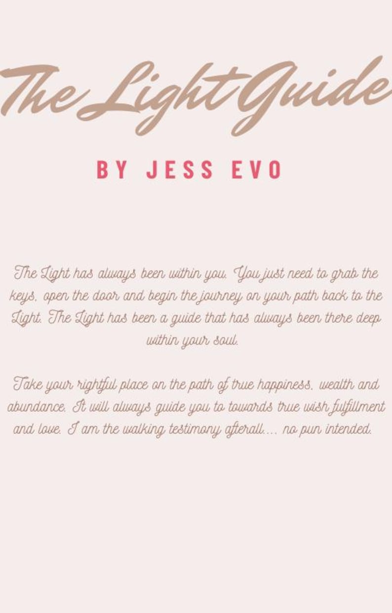 The Light Guide - Etsy