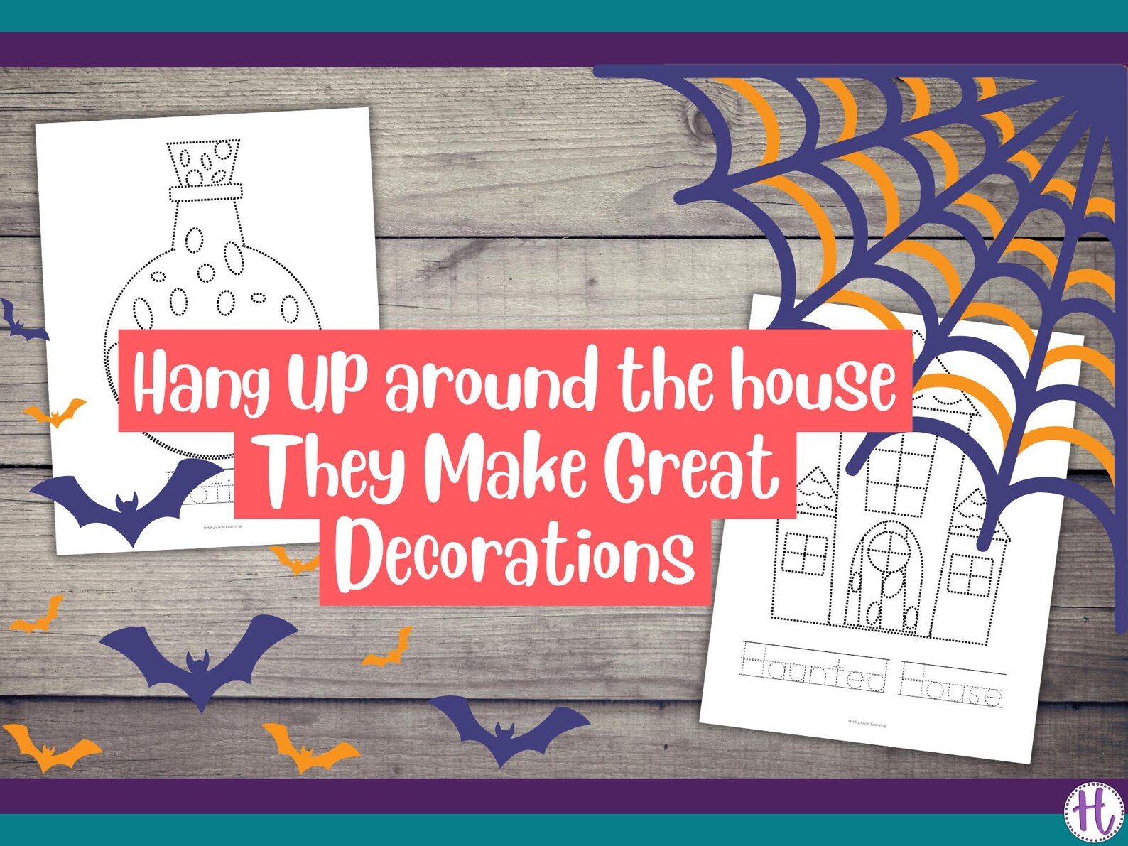 Halloween Tracing and Coloring Pages: Spooky Kids' Activity (PDF ...