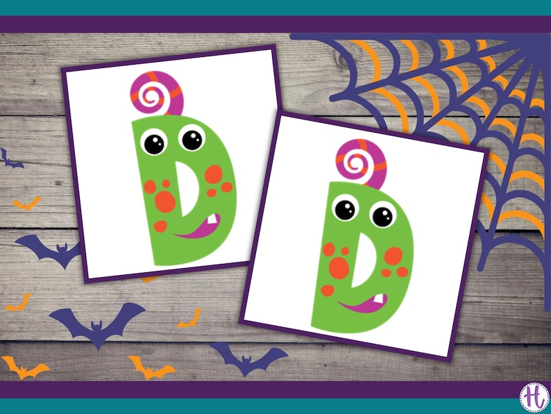 Monster ABC Matching Game: Printable Alphabet Cards (PDF) - Etsy