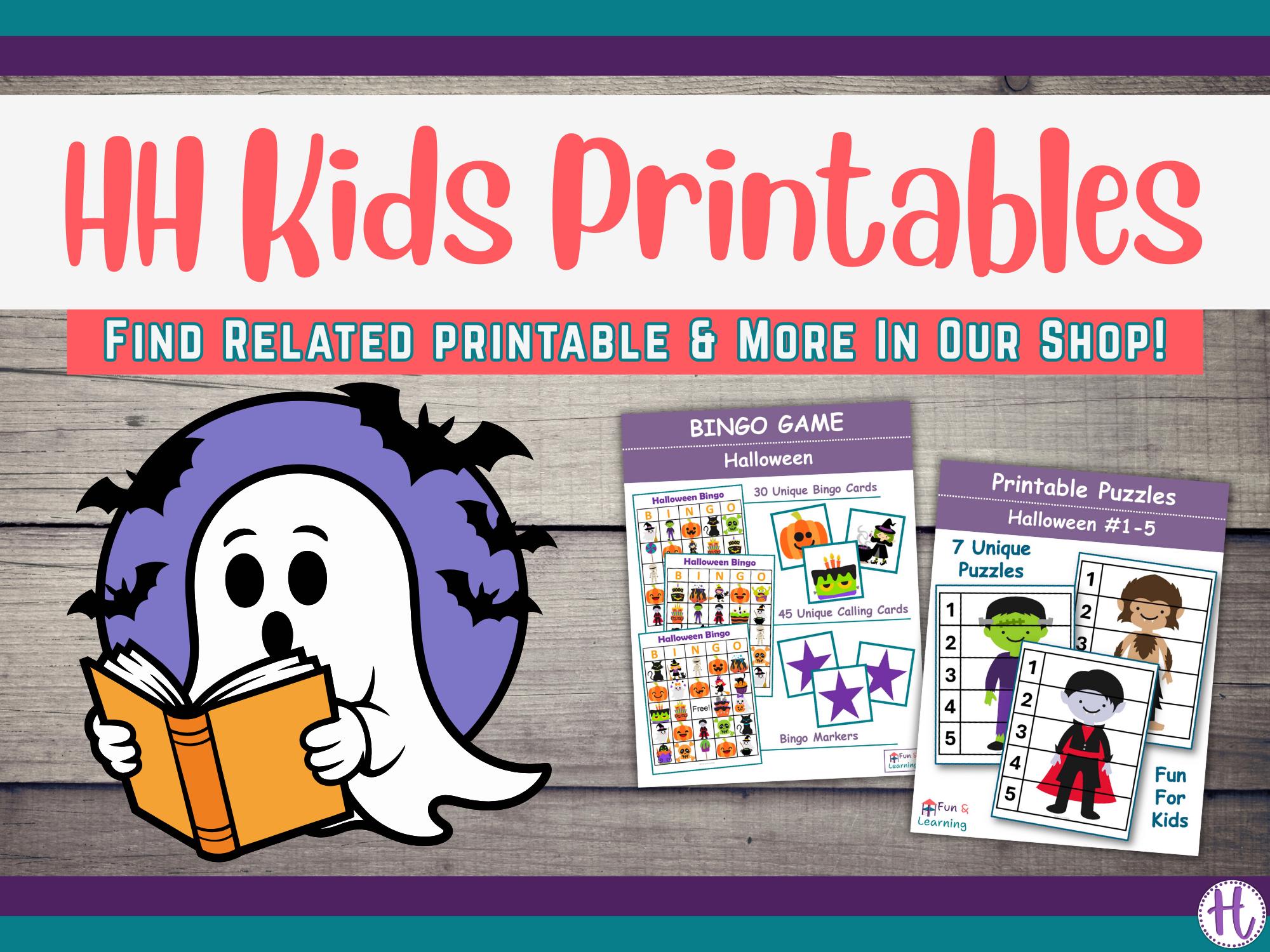 Halloween Ghost Tic Tac Toe Game: Printable Kids Activity (PDF) - Etsy