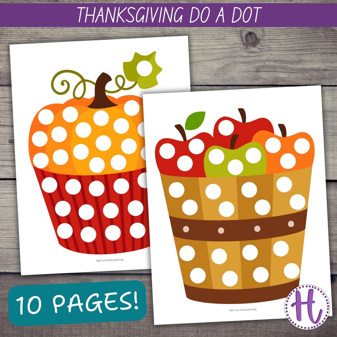 Fall Do-a-dot Worksheets for Kids, Preschool Activity, Kids Activity ...