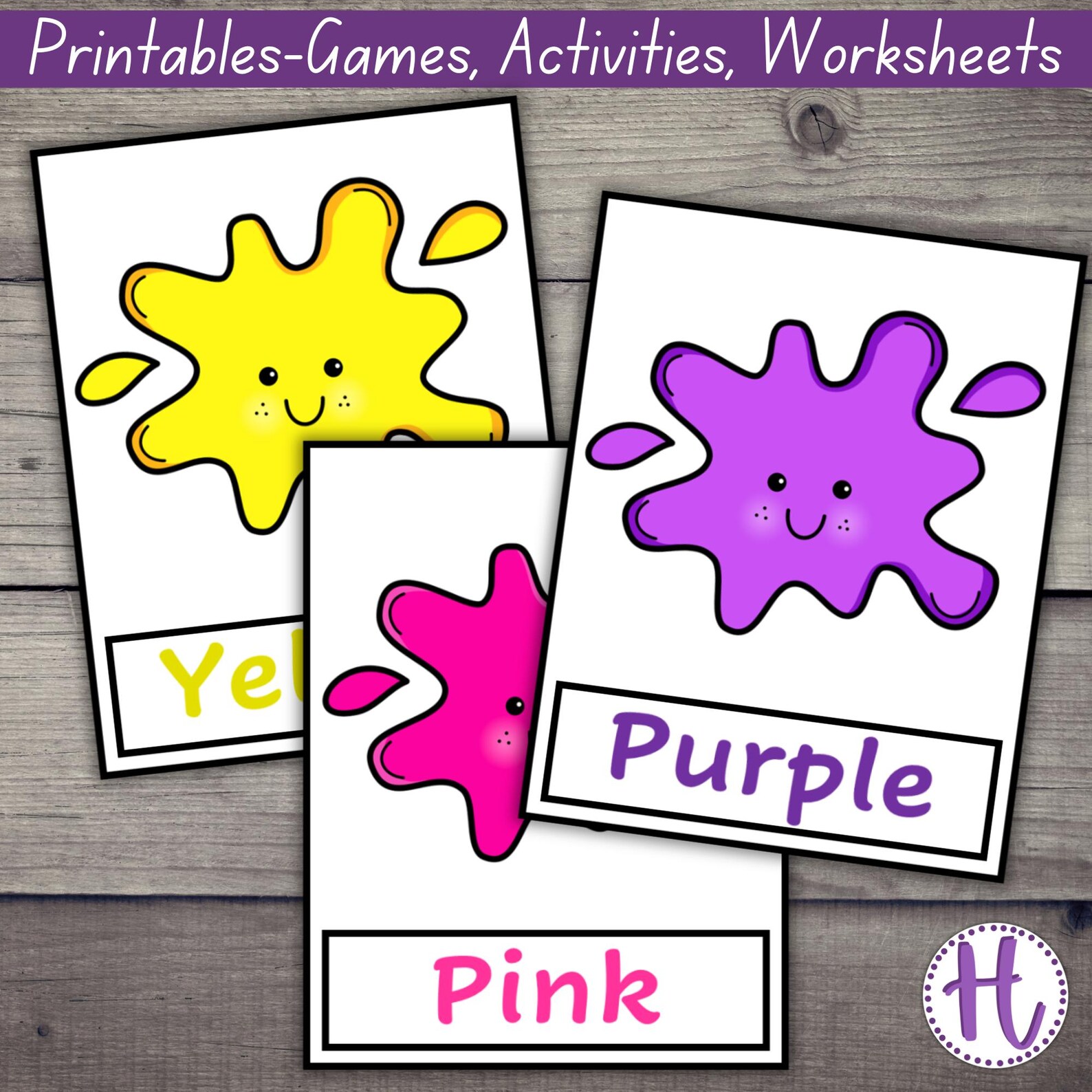 Color Flashcards for Kids, Color Matching, Preschool Color Flashcards ...