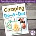 Camping Do A Dot Printable Worksheets for Kids, Dot Marker Activity ...