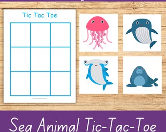 Printable Tic Tac Toe for Kids. Kids Activity. - Etsy