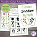 Shadow Matching Cards Flowers, Printable PDF, Preschool, Toddler ...