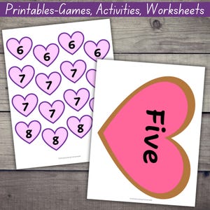Valentine Number Match Game for Kids, Fun Valentine's Day Game for ...