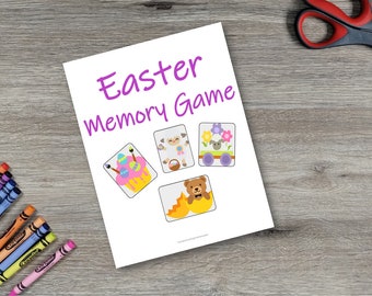 Memory Game Printable Easter Game Printables Matching Card - Etsy