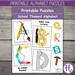 School Theme Alphabet Puzzles: ABC Printable (PDF) - Etsy