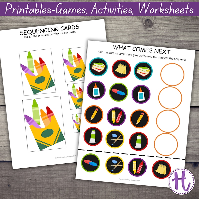 Back to School Activity Pack: Preschool Kindergarten Learning (PDF) - Etsy