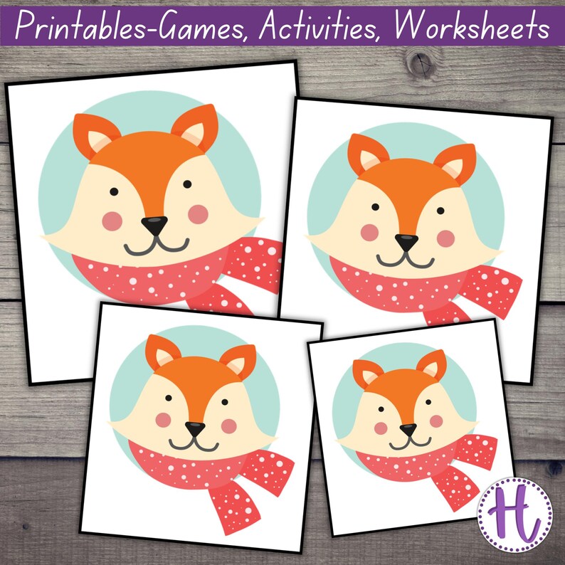 Winter Size Sequencing Cards for Toddlers, Simple Preschool Ordering ...