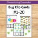 Bug Counting Clip Cards for Kids, Preschool Math Activity, Counting ...
