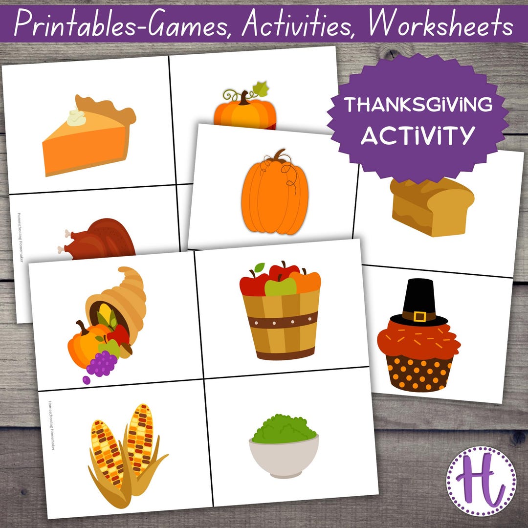 Thanksgiving Food Knock Down Game: Printable Bowling Pyramid (PDF) - Etsy