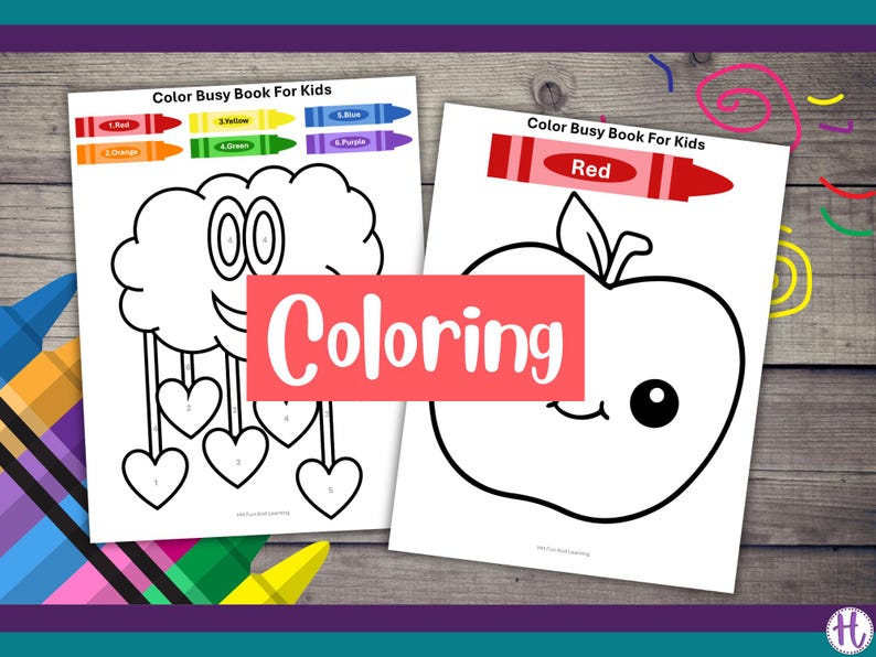 Color Learning Busy Book|preschool Printable Activities|toddler ...