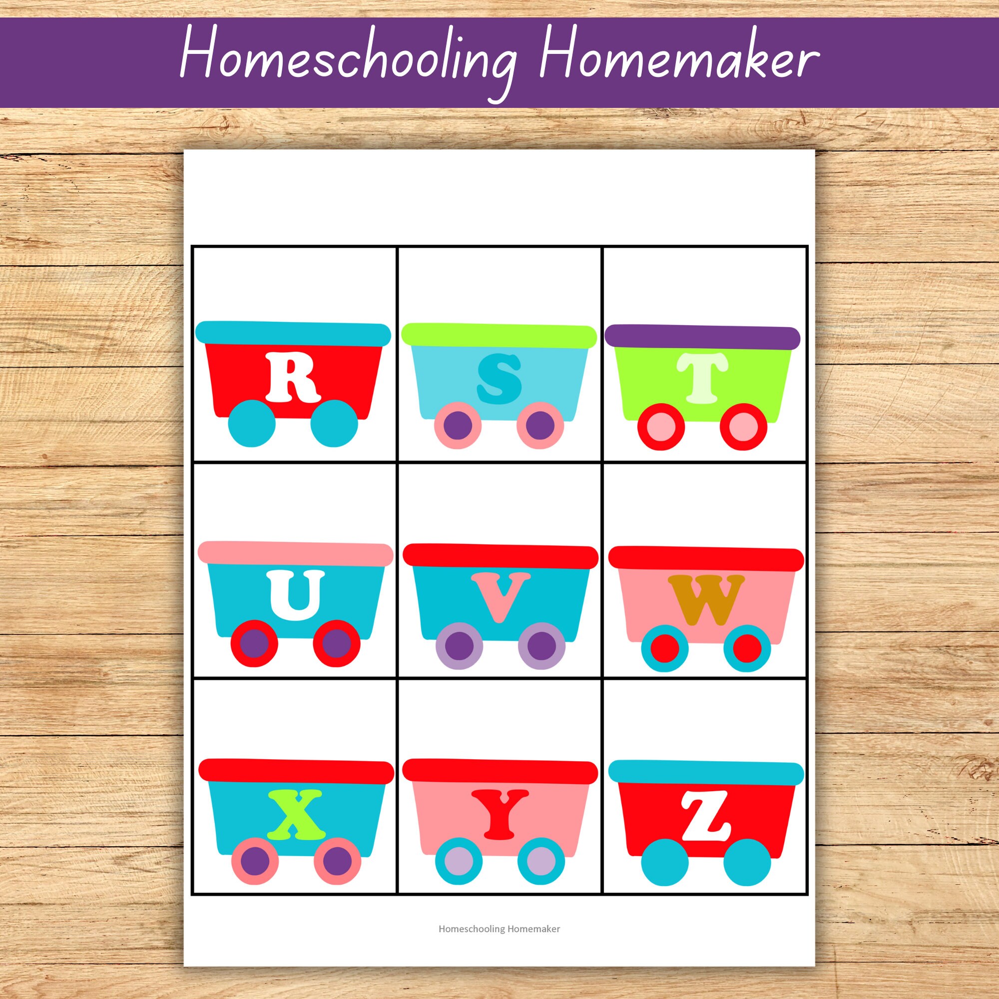 ABC Learning Train, Preschool or Kindergarten, Practice the Alphabet - Etsy