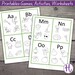 Alphabet Coloring Flashcards: Letter Sound Learning (PDF Download) - Etsy