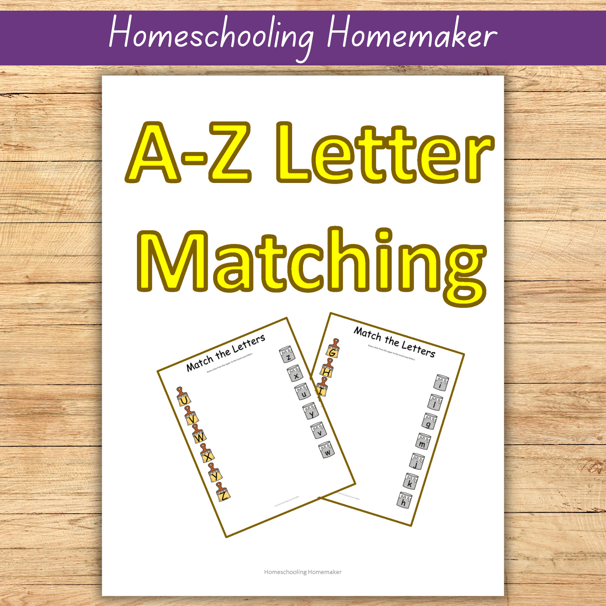 ABC Capital and Lowercase Letter Matching Worksheets Alphabet Matching ...