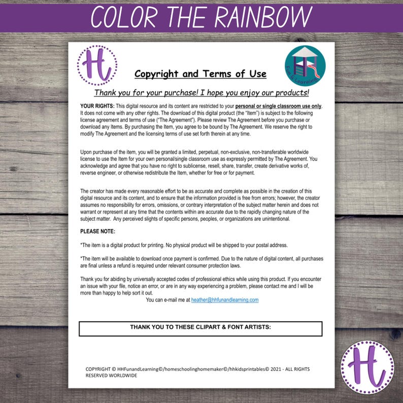 Rainbow Coloring Pages: Preschool Color Learning Activity (PDF) - Etsy