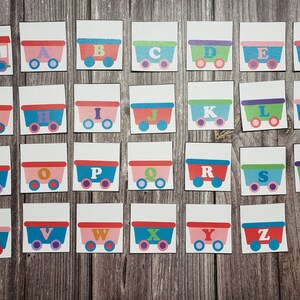 ABC Learning Train, Preschool or Kindergarten, Practice the Alphabet - Etsy