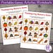 Thanksgiving Memory Game: Printable Matching Cards (PDF) - Etsy