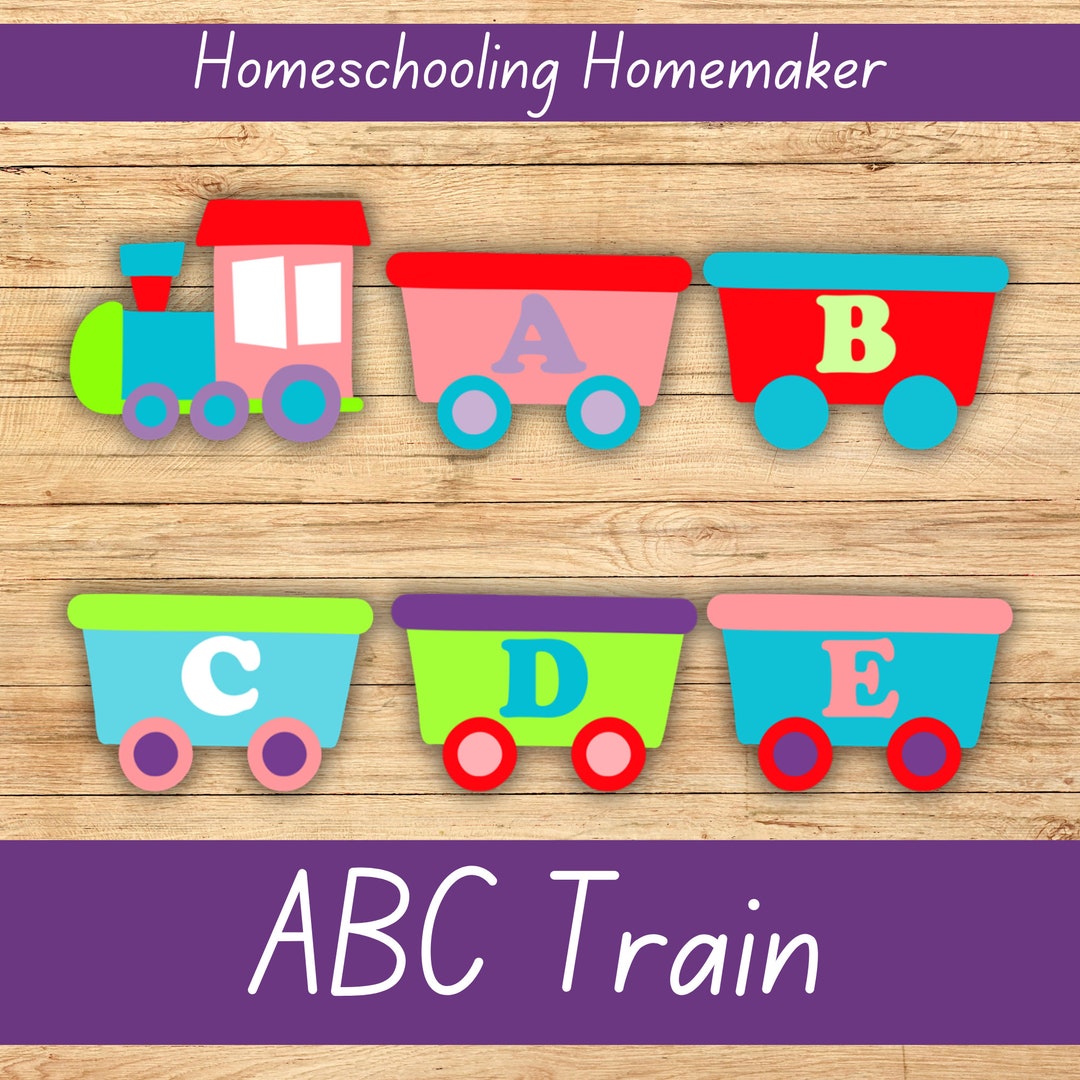 ABC Learning Train, Preschool or Kindergarten, Practice the Alphabet - Etsy