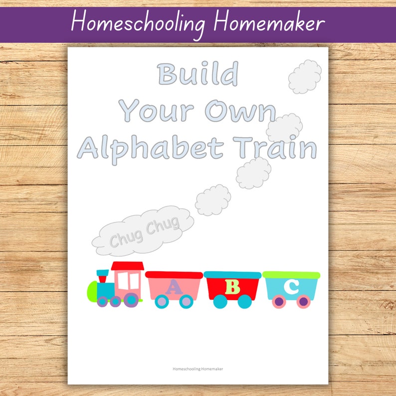 ABC Learning Train Preschool or Kindergarten Practice the - Etsy