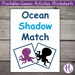 Ocean Shadow Matching Cards for Preschool, Simple Toddler Matching Game ...