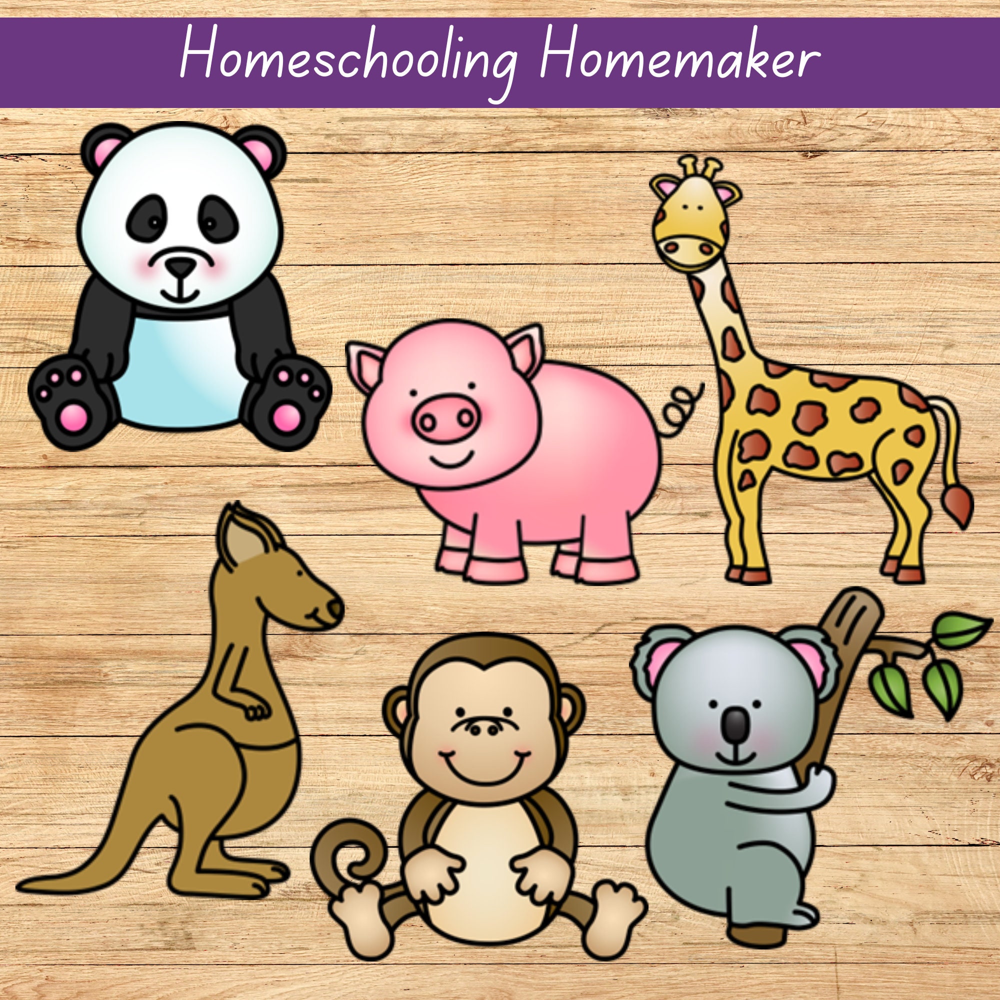 Zoo Animal Memory Game for Kids, Kindergarten, Preschool, Elementary ...