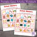 School Memory Game for Kids, Kindergarten Matching Card Game, Simple ...
