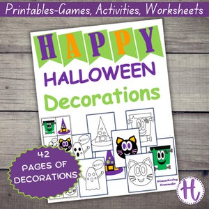 Printable Halloween Decoration Templates, Simple Decorations Kids Can ...