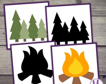 Camping I Spy Matching Game Digital Download| Printable Play Based ...