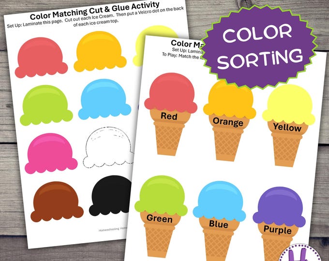 Ice Cream Color Wheel for Kids, Color Combinations Made Fun and Easy ...