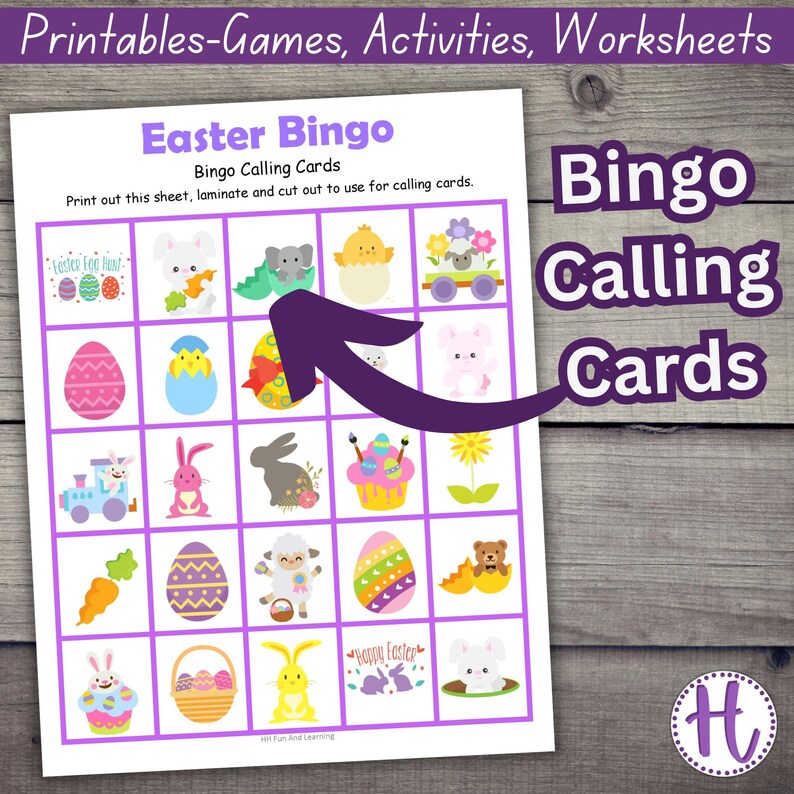 Easter Bingo Game: 30 Unique Cards, Kids Activity (PDF) - Etsy