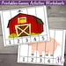 Farm Number Puzzles 1-5: Preschool Counting Activity (printable PDF) - Etsy