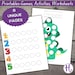 Monster Do A Dot Worksheets for Preschool, Toddler Dot Marker Sheets ...