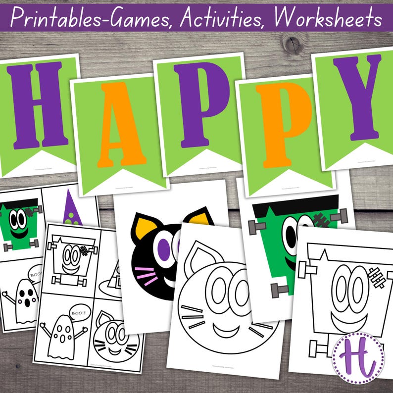 Printable Halloween Decoration Templates, Simple Decorations Kids Can ...