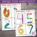 School Number Puzzles: Fun Printable Learning Activity (PDF) - Etsy