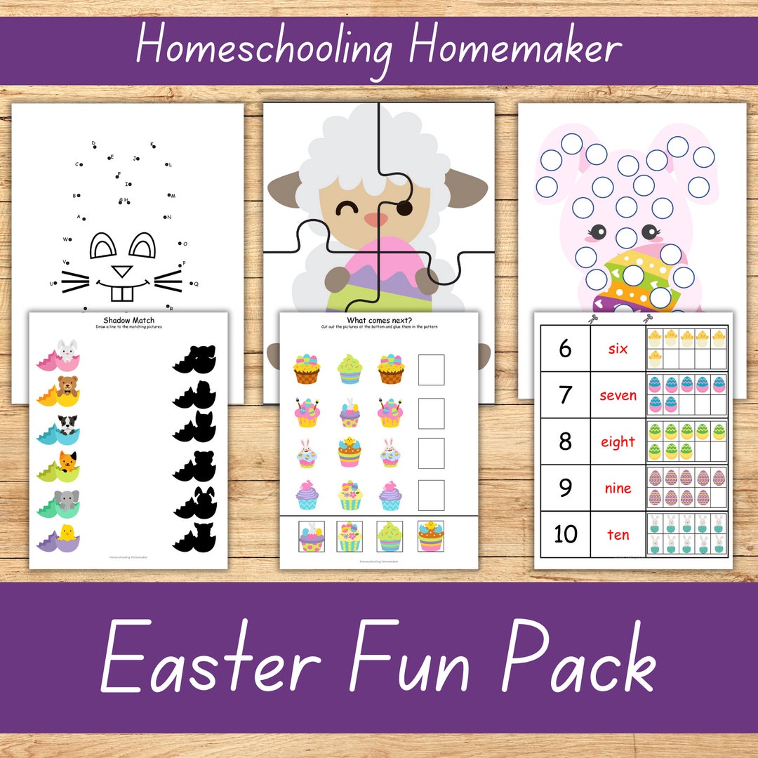 Easter Activity Sheets for Kids Kindergarten, Preschool, Homeschool ...