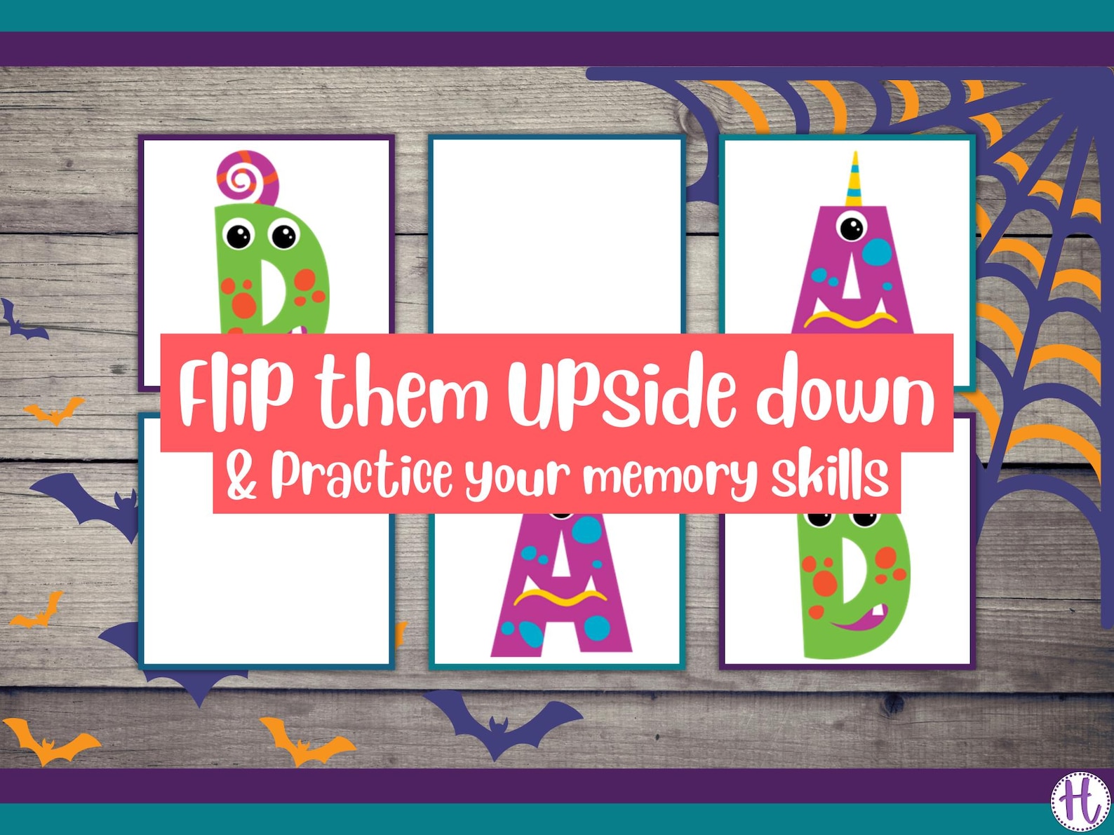 Monster ABC Matching Game: Printable Alphabet Cards (PDF) - Etsy