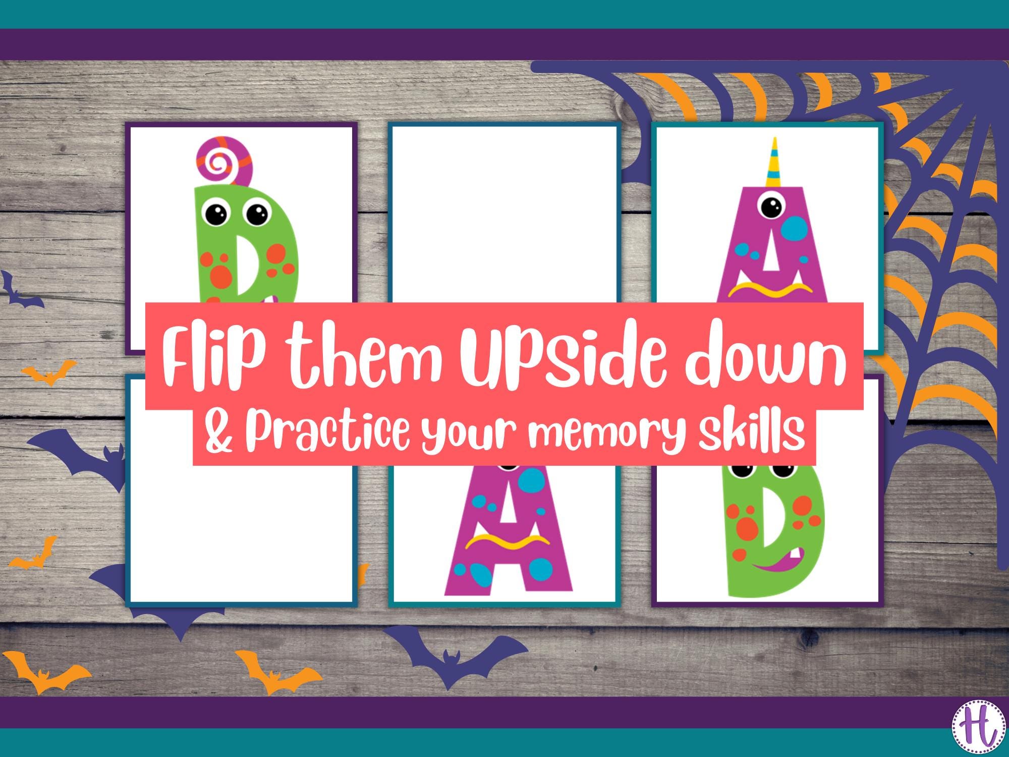 Monster ABC Matching Game: Printable Alphabet Cards (PDF) - Etsy