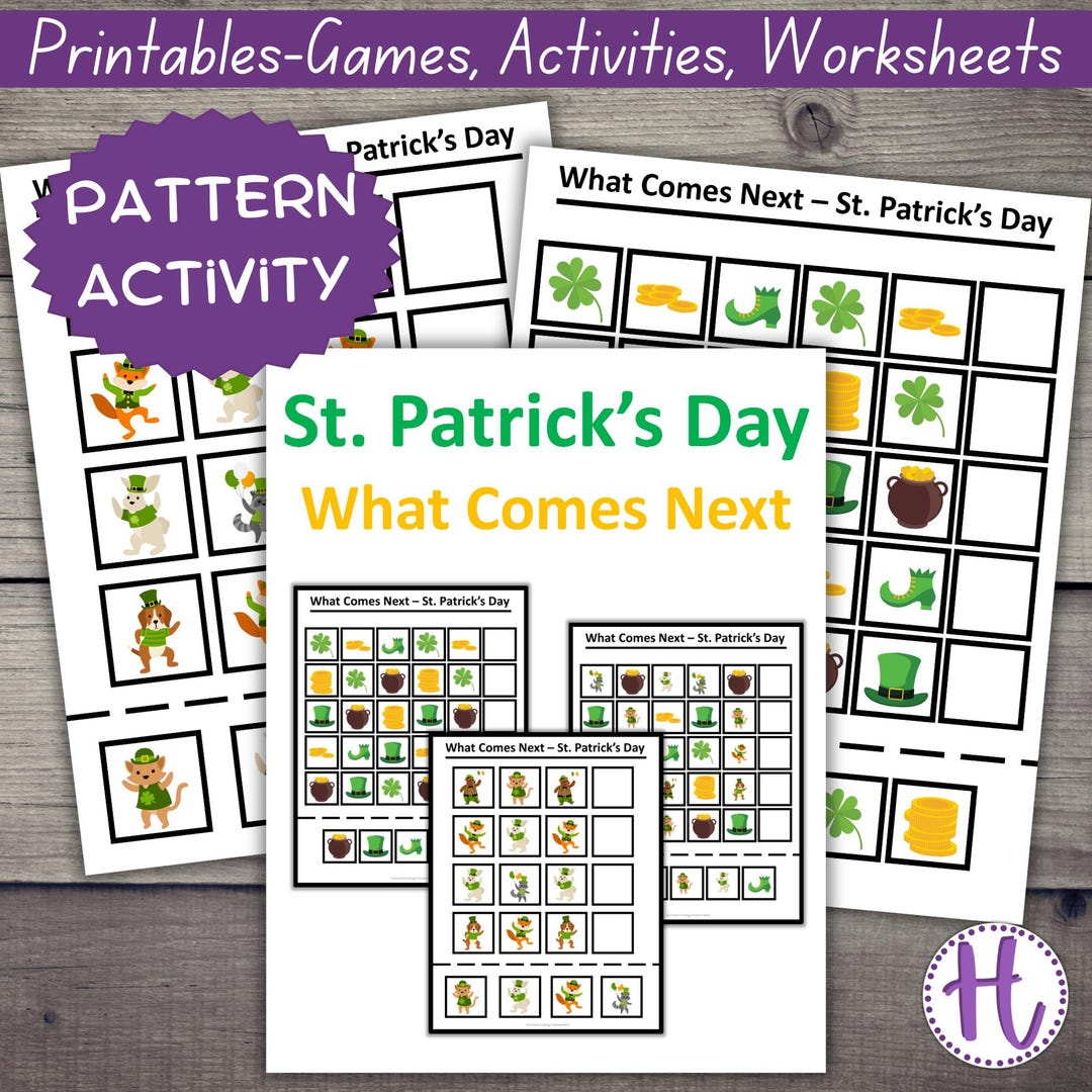 St. Patrick's Day Sequencing Activity: Cut & Paste Worksheets (PDF ...