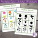 Shadow Matching Cards Flowers, Printable PDF, Preschool, Toddler ...