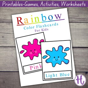Color Flashcards for Kids, Color Matching, Preschool Color Flashcards ...