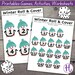 Winter Penguin Roll and Cover Math Game: Number Sense Dice Game (PDF ...