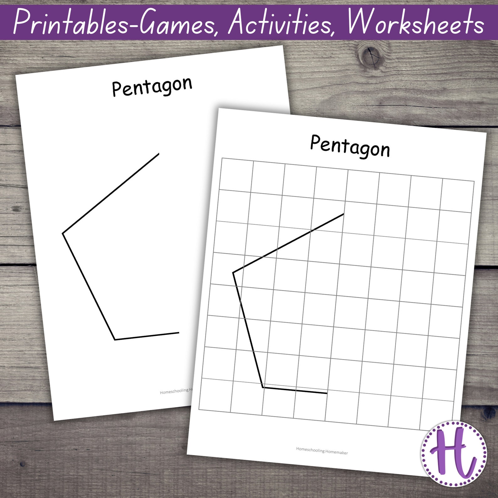 Symmetry Drawing Worksheets-shapes, Complete the Shape for Kids ...