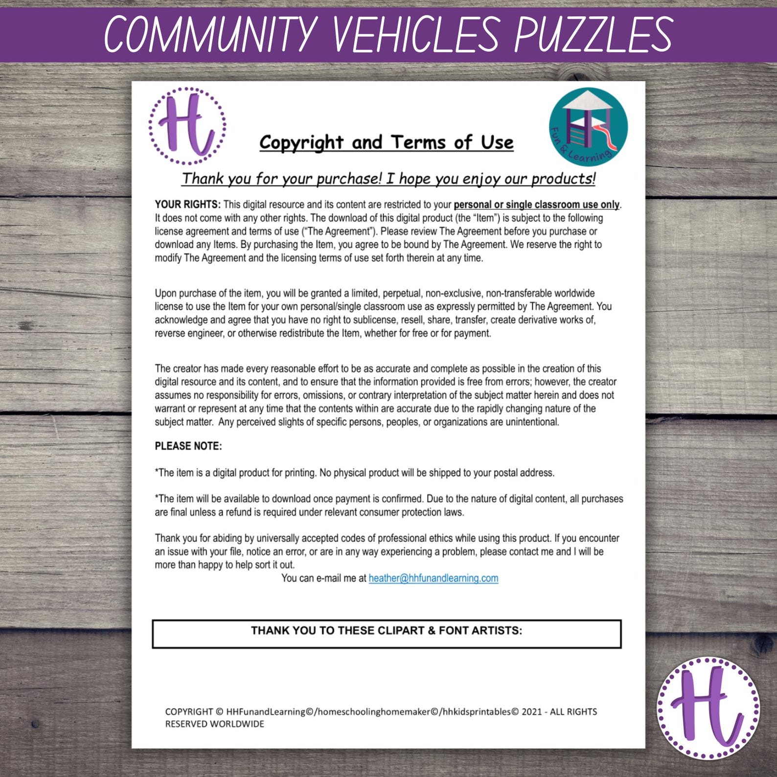 Community Vehicles Puzzles: Printable Preschool Activity (PDF) - Etsy