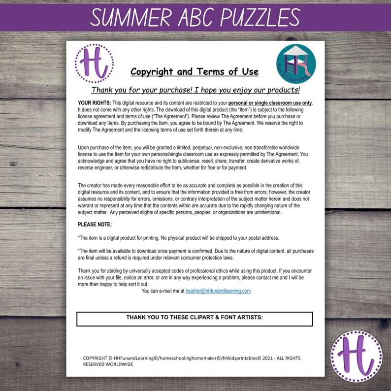 Summer ABC Letter Match Puzzles, Alphabet Puzzles for Kids, Printable ...