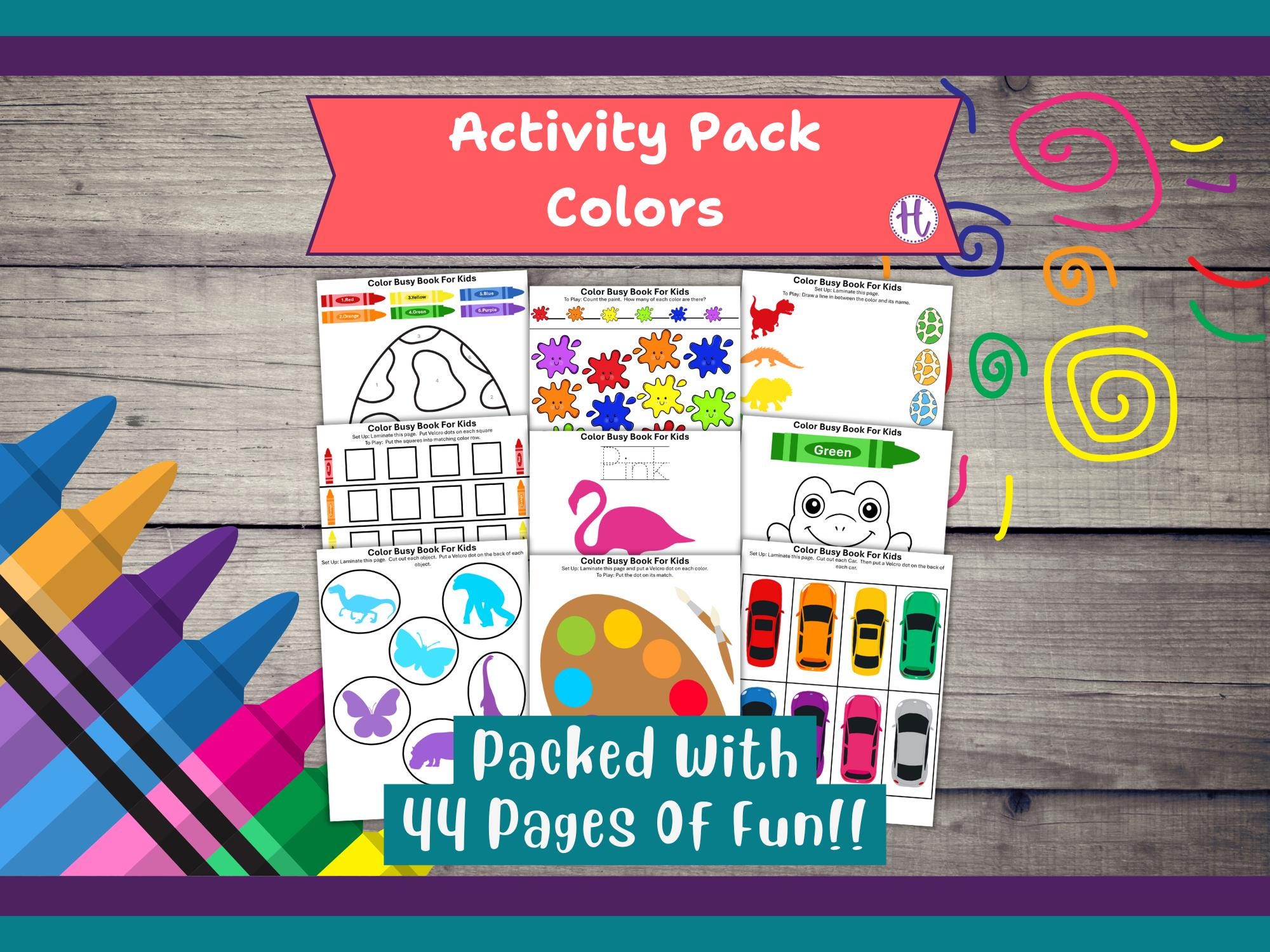 Color Learning Busy Book|preschool Printable Activities|toddler ...